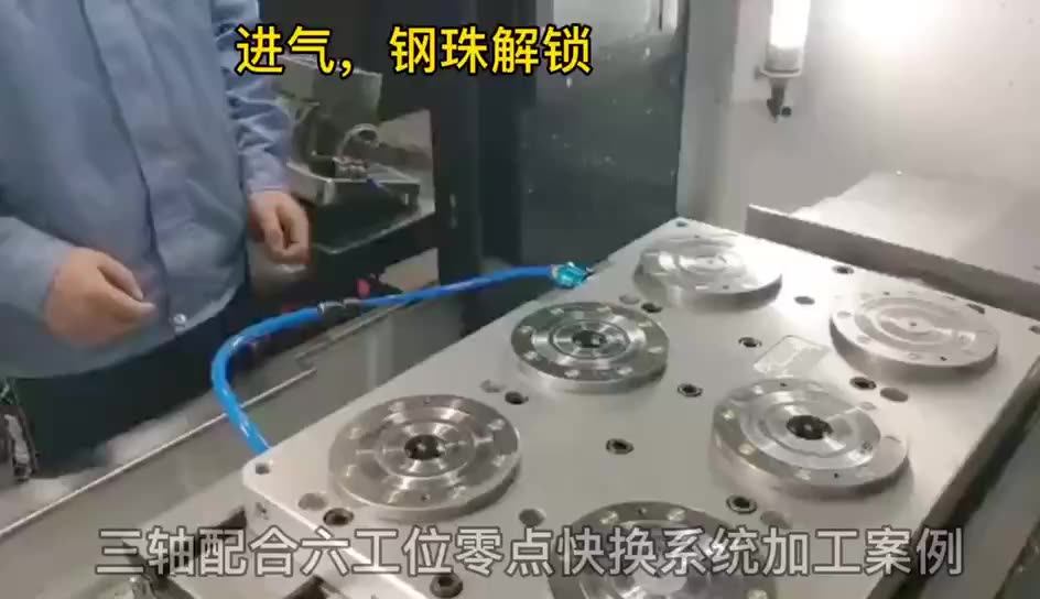 Zero Point Clamping System Pallet Four Station Foundation Plate - Buy ...