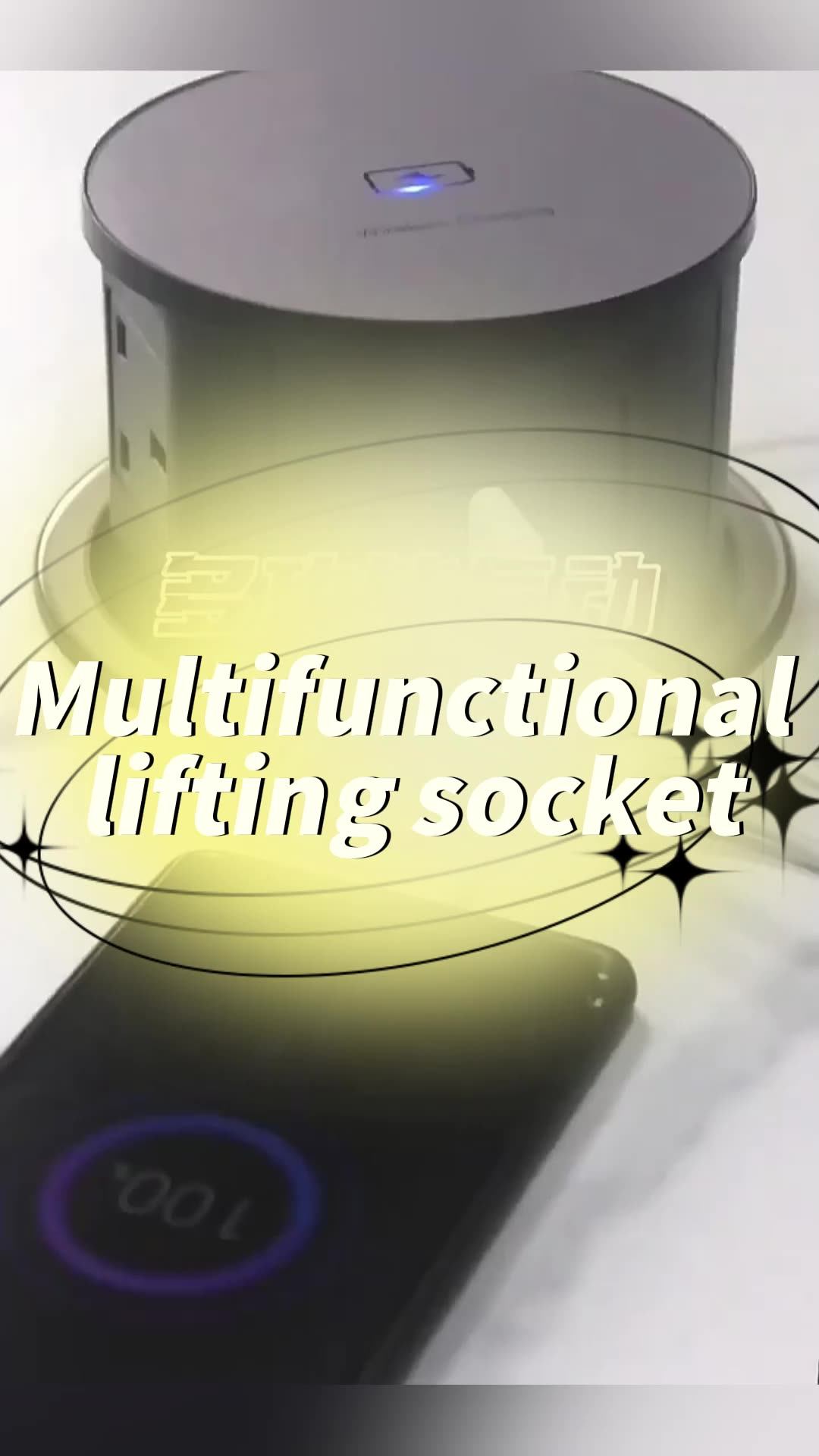 Klass Customized Silver Hidden Motorized Lifting Pop Up Desk Plug ...