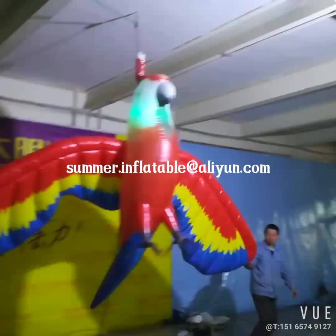Fun Express Inflate Parrot Inflatable Parrot Luau Party Decoration ...