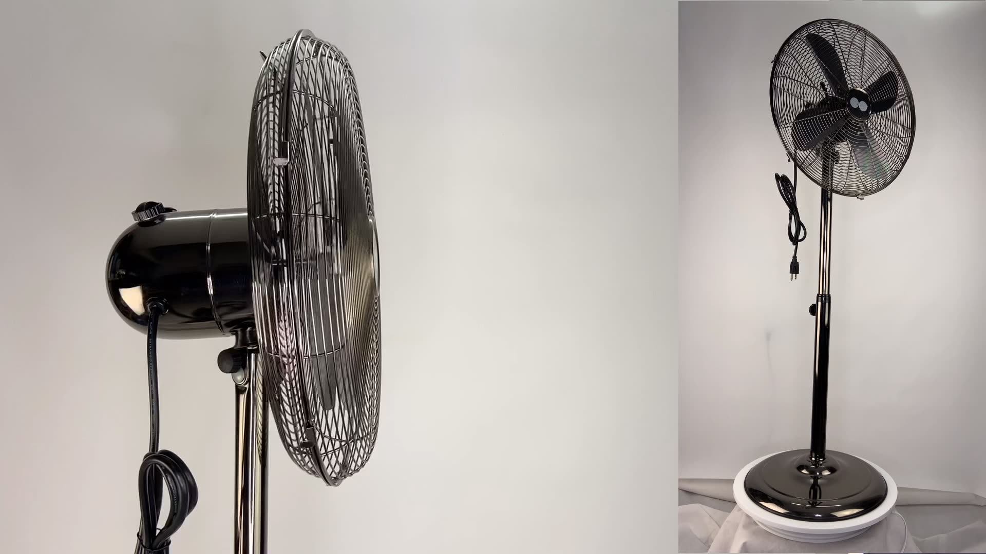 Metal Desk Fan Table Fan Handheld Electric Fans 10/12/16 Inch Iron All ...