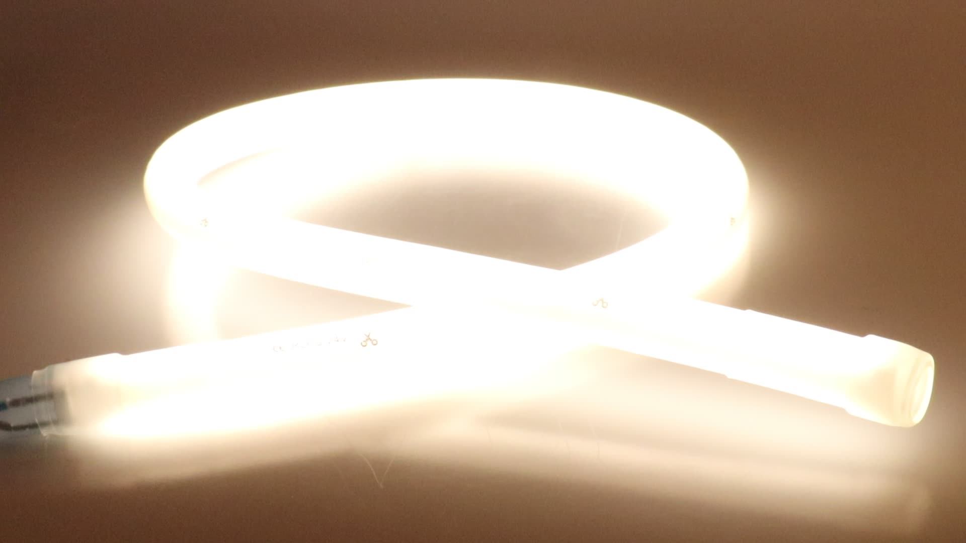 Warm White 360 Degree Round Led Neon Strip Flexible Light 144leds/m ...