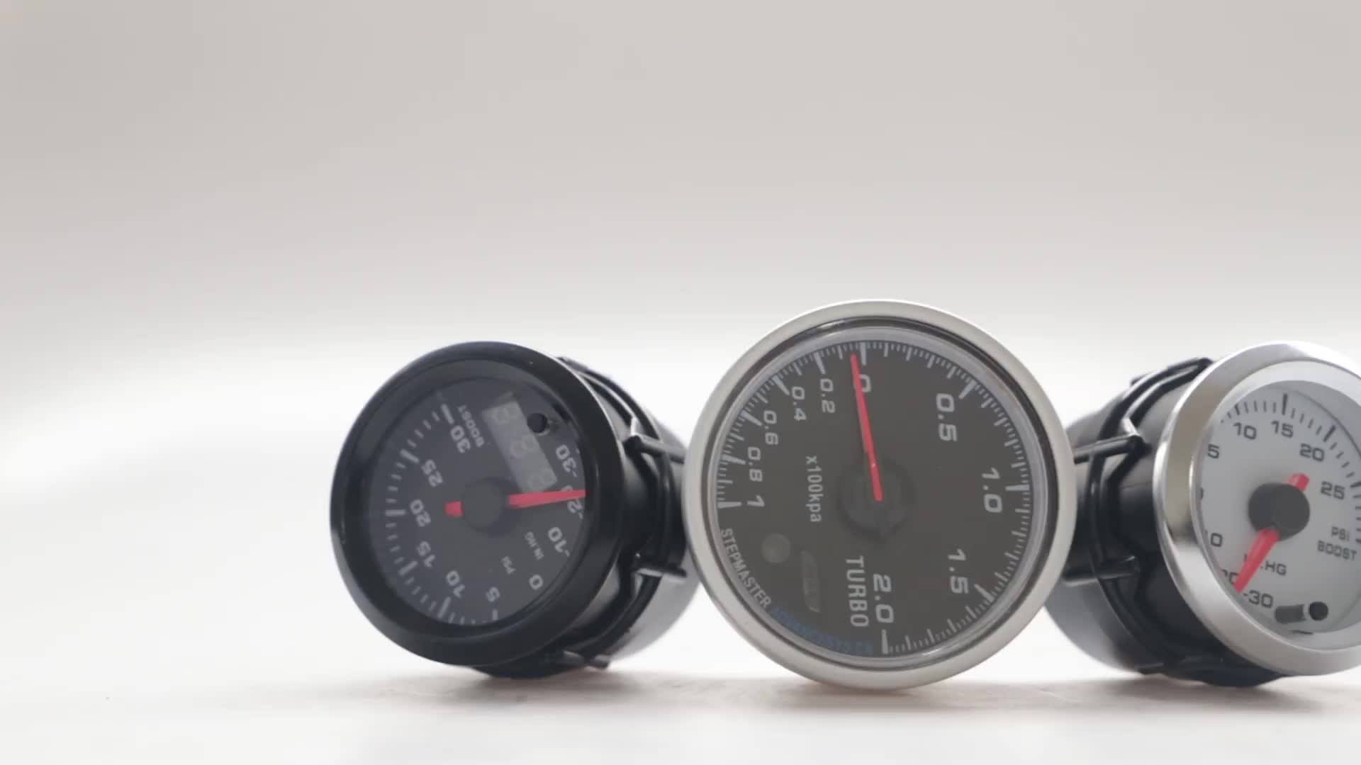 Dragon Gauge 2 Inch 52mm Lcd Seven Color Digital Tachometer 0-9000 Rpm ...