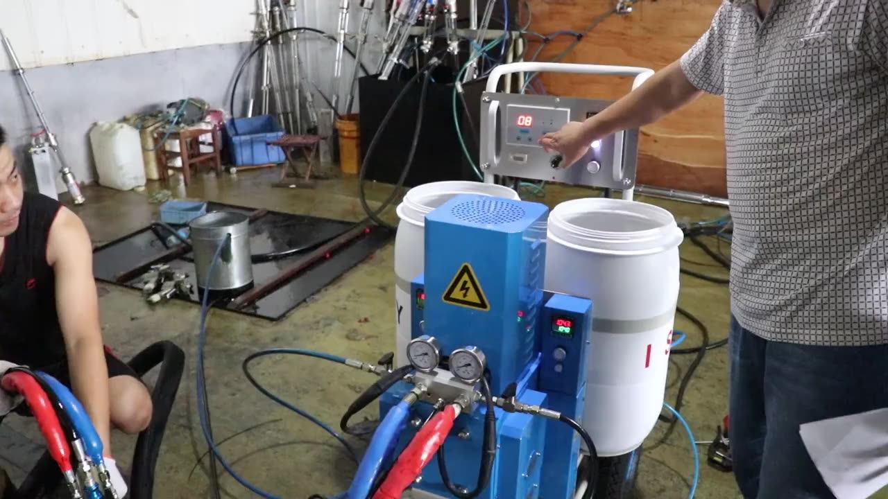 Pu Polyurethane Pu Foam Spray Insulation Machine Foam Mixing Equipment ...