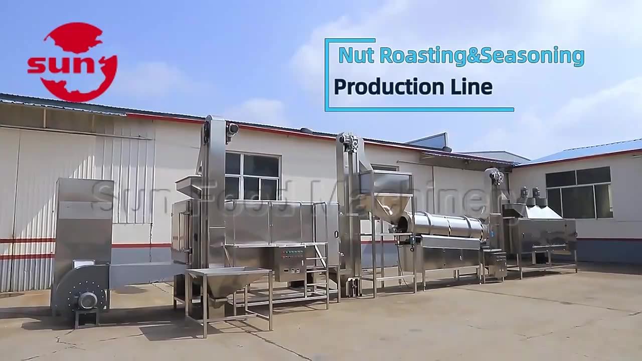 Nut Drum Roasting Seasoning Machine Automatic Peanut Flavour Mixer ...