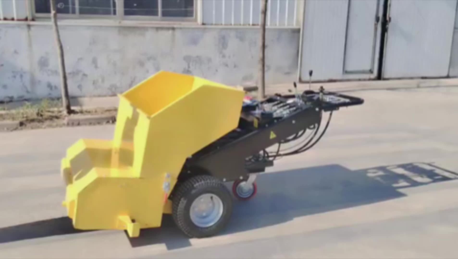 Hand Push Asphalt Paver Dual Wheel Drive Yard Floor Repair Machine ...