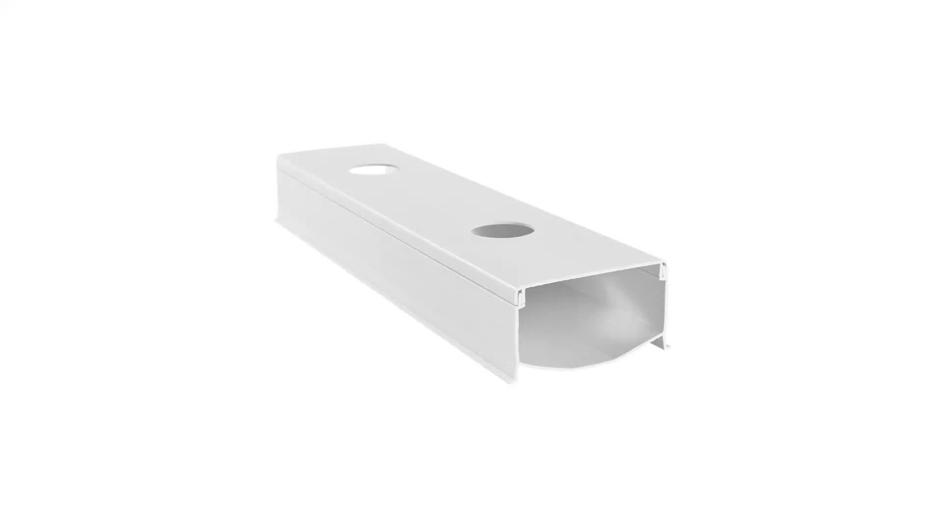 Nft Food-grade Pvc Channel 100*50mm Pvc Gutter For Hydroponic Growing ...