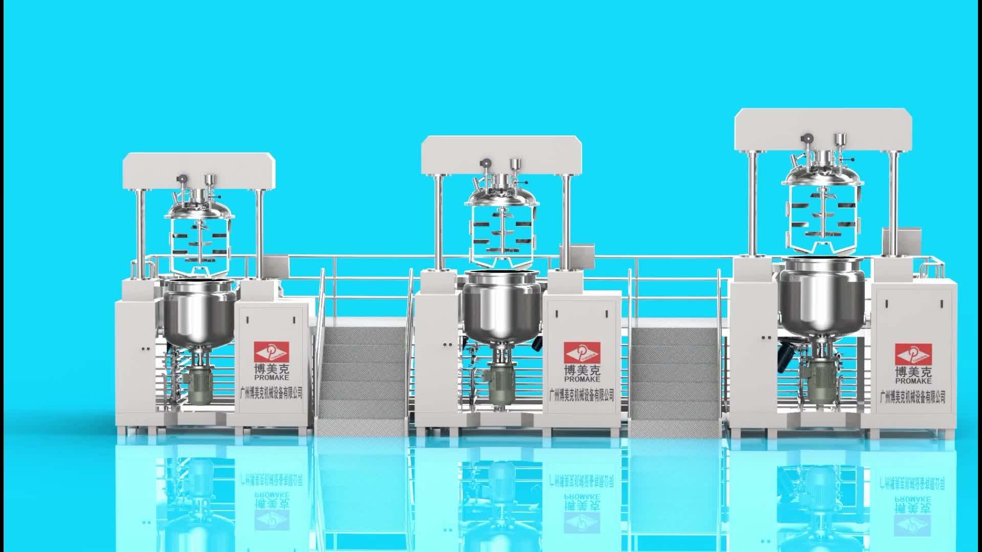 200l Vacuum Homogenizing High Shear Emulsifier Vacuum Emulsifying Mixer ...