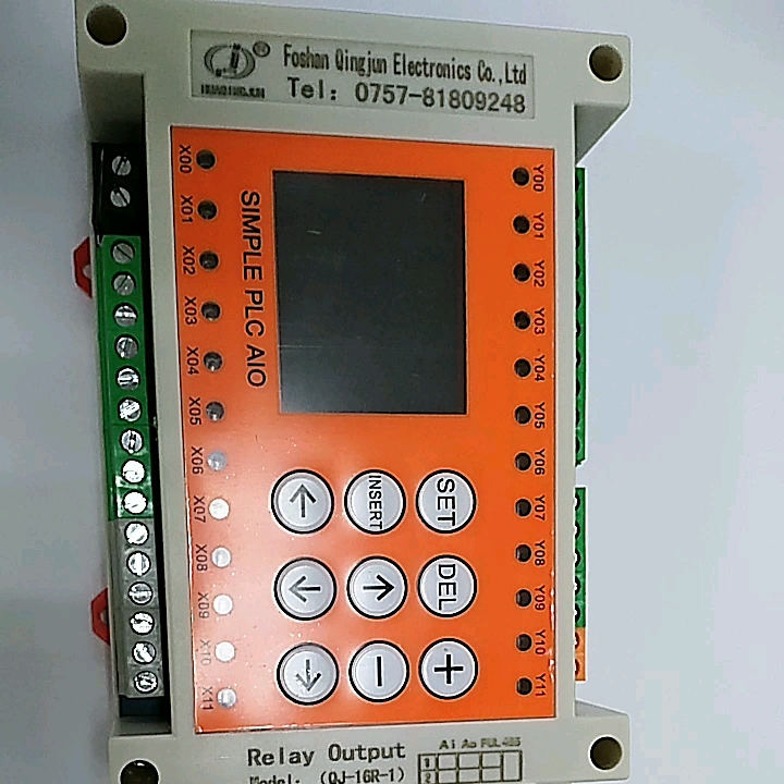 Huaqingjun 8 Inputs 8 Outputs Transistor Output Plc Plus 2-channel Analog Inputs 0-20ma For ...