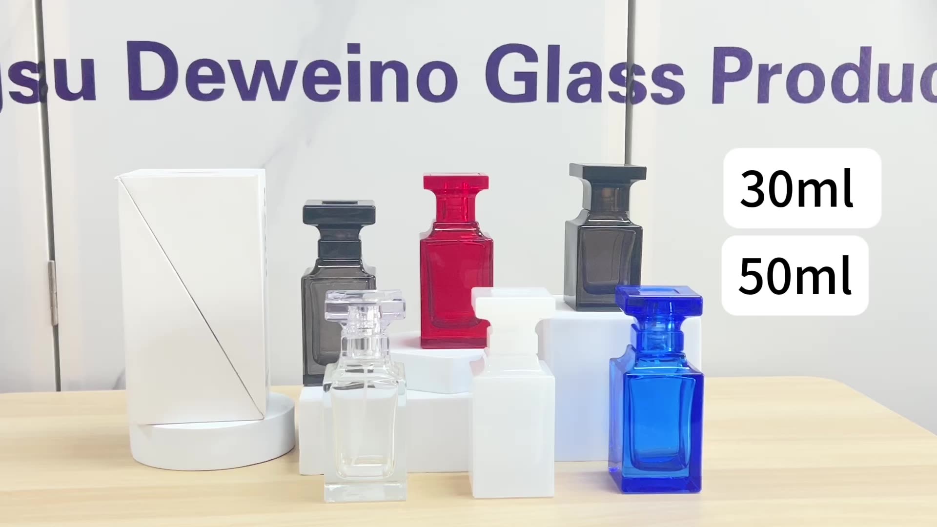 Custom Logo High Quality 30 Ml 50ml Perfume Bottles Spray Glass Empty Perfume Bottle With Box ...