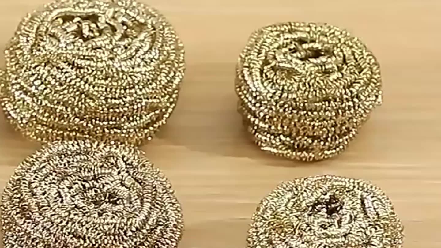 Brass Scrubber Magic Eraser Scouring Pad Kitchen Cleaning Brushes For ...