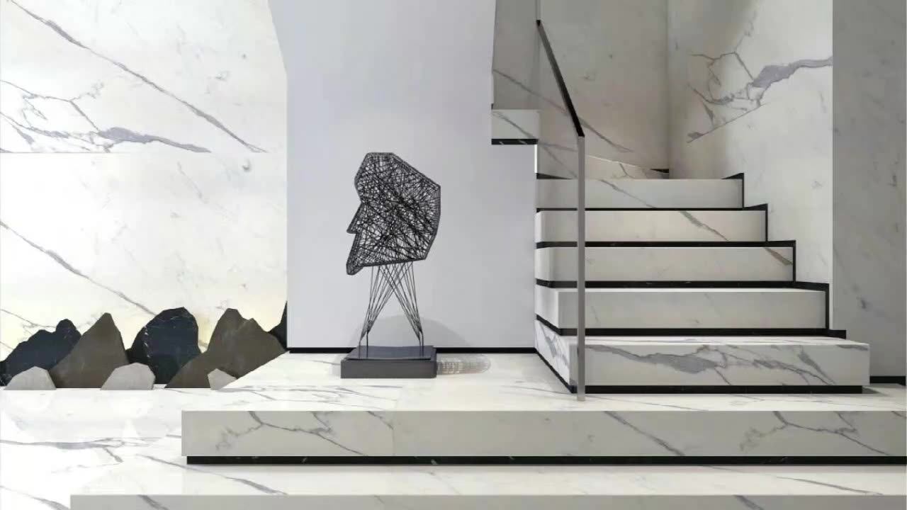 Natural White Marble Stone Black And White Striped Marble Slab For ...