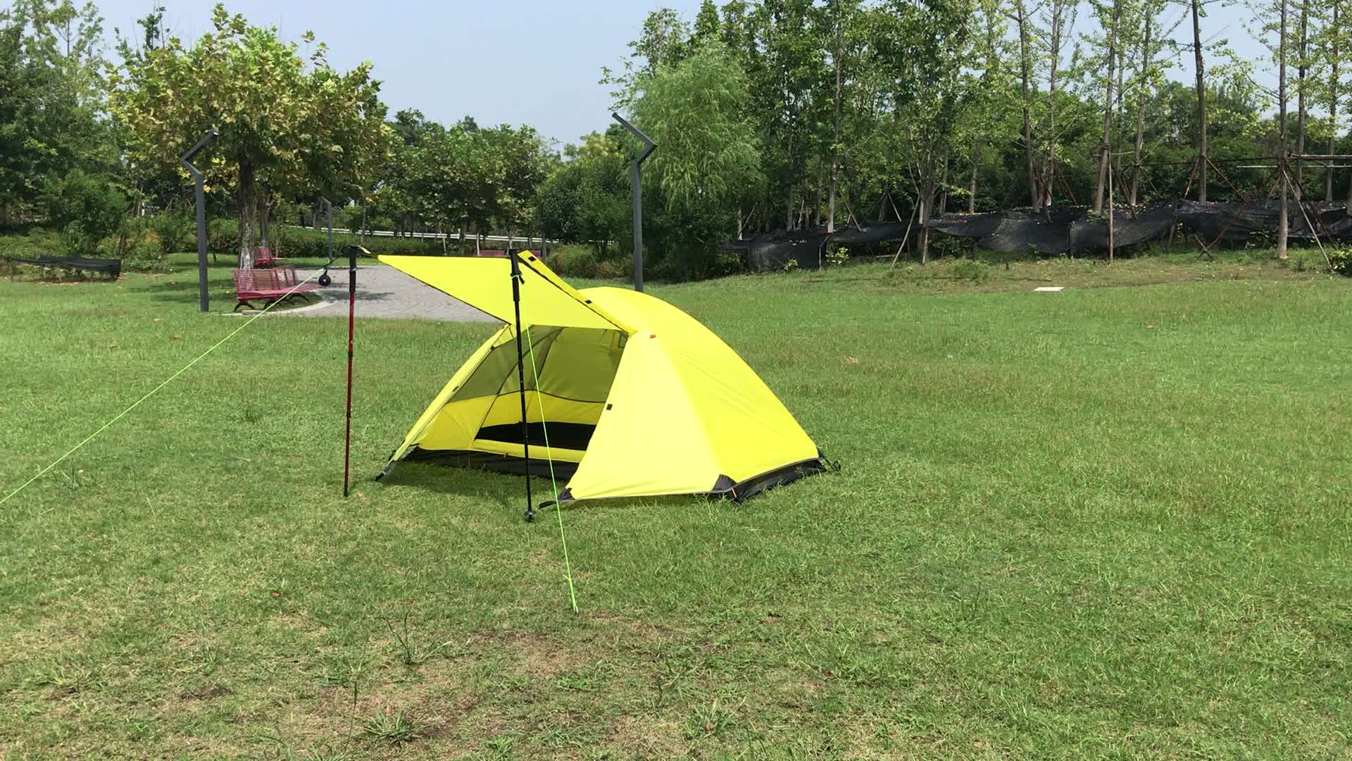 Mountain Cattle Factory Hot Selling Camping Gear 1 Person Fiberglass ...