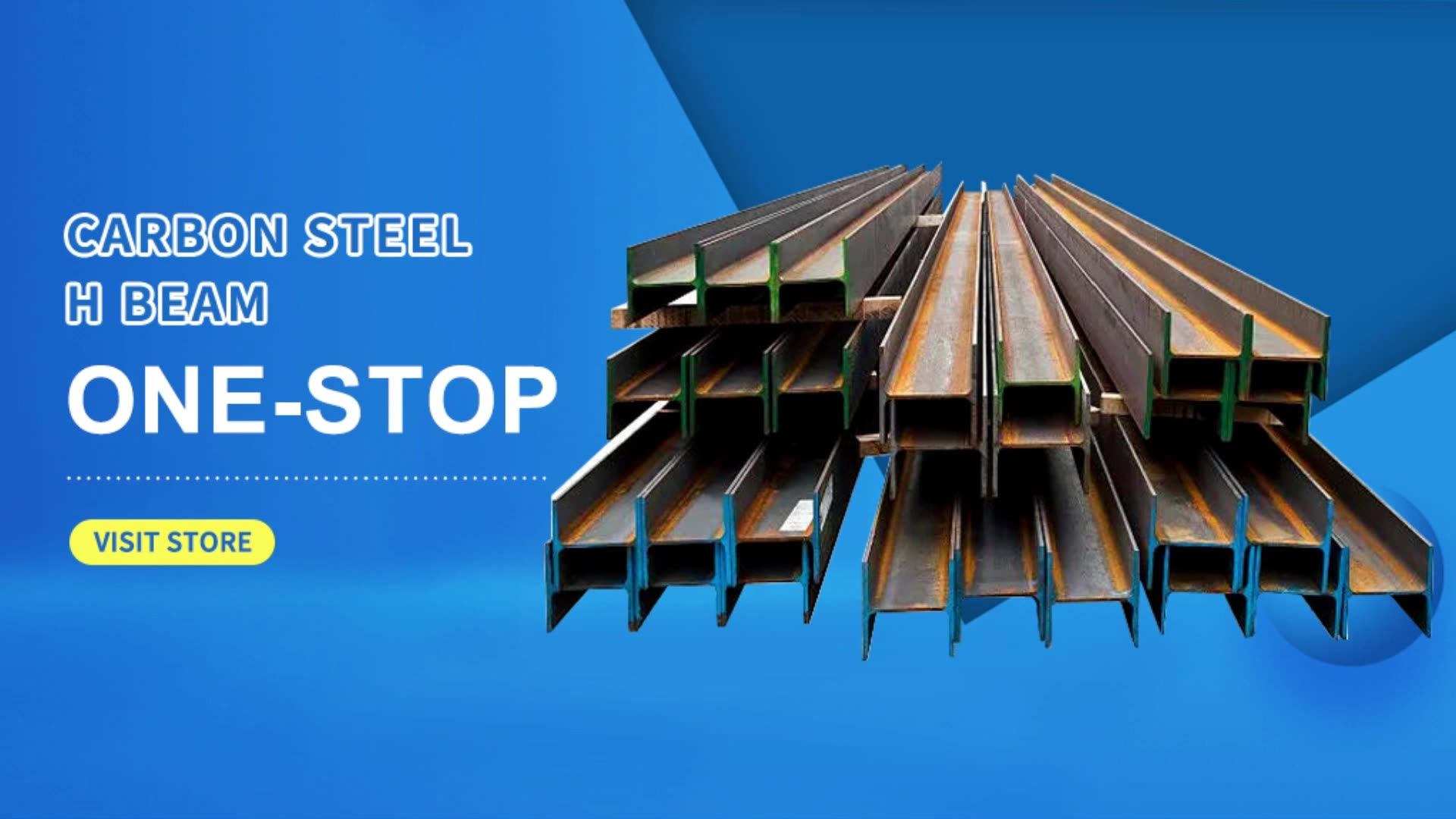 I Beam Structural Steel H Iron Standard H Beam Sizes Q235 High Strength ...