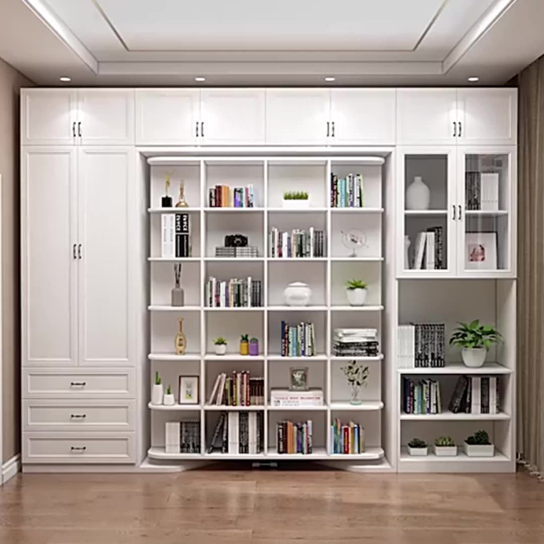 Multipurpose Space-saving Revolving Silence Vertical Murphy Bed Folding ...