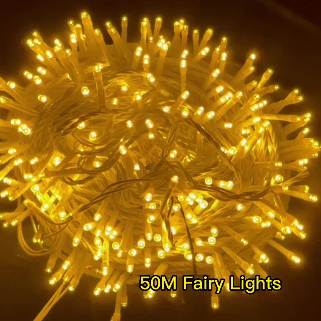 Wholesale Outdoor 50m 500led Fairy Garland Christmas String Lights ...
