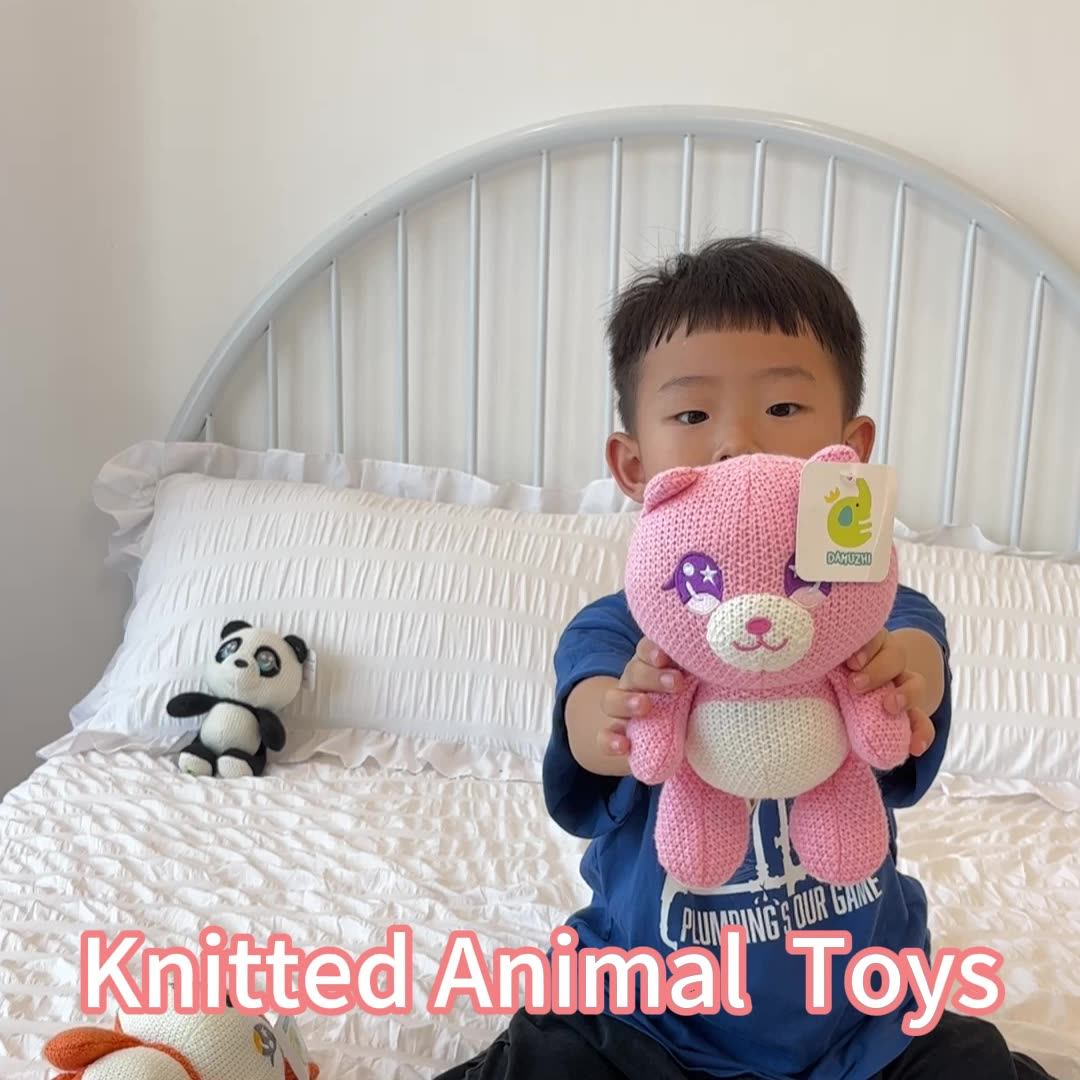 Jopark Cute Pink Cat Crochet Plush Toy 18cm Children Juguetes Kawaii ...