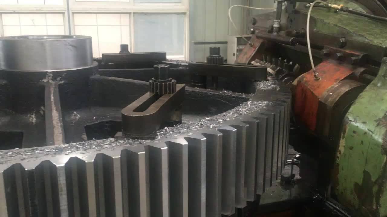 Large Cast Steel Cement Rotary Kiln Segment Toothed Crown Ring Girth ...