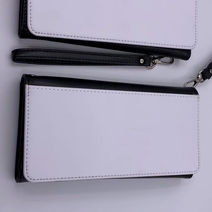 Dye Sublimation Wrist Strap Pu Leather Lady Purse,Diy Printed Long ...