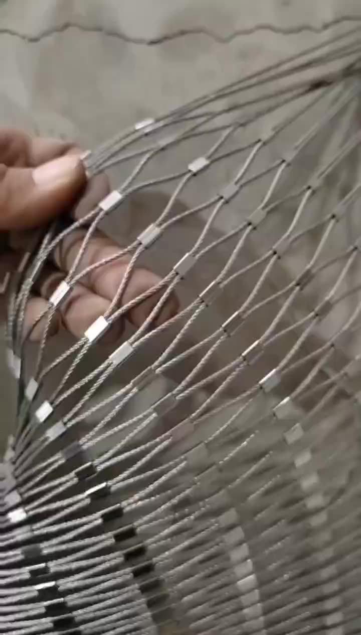 Slope Protection Rock Fall Netting Grid Mesh Factory Produce Rockfall ...