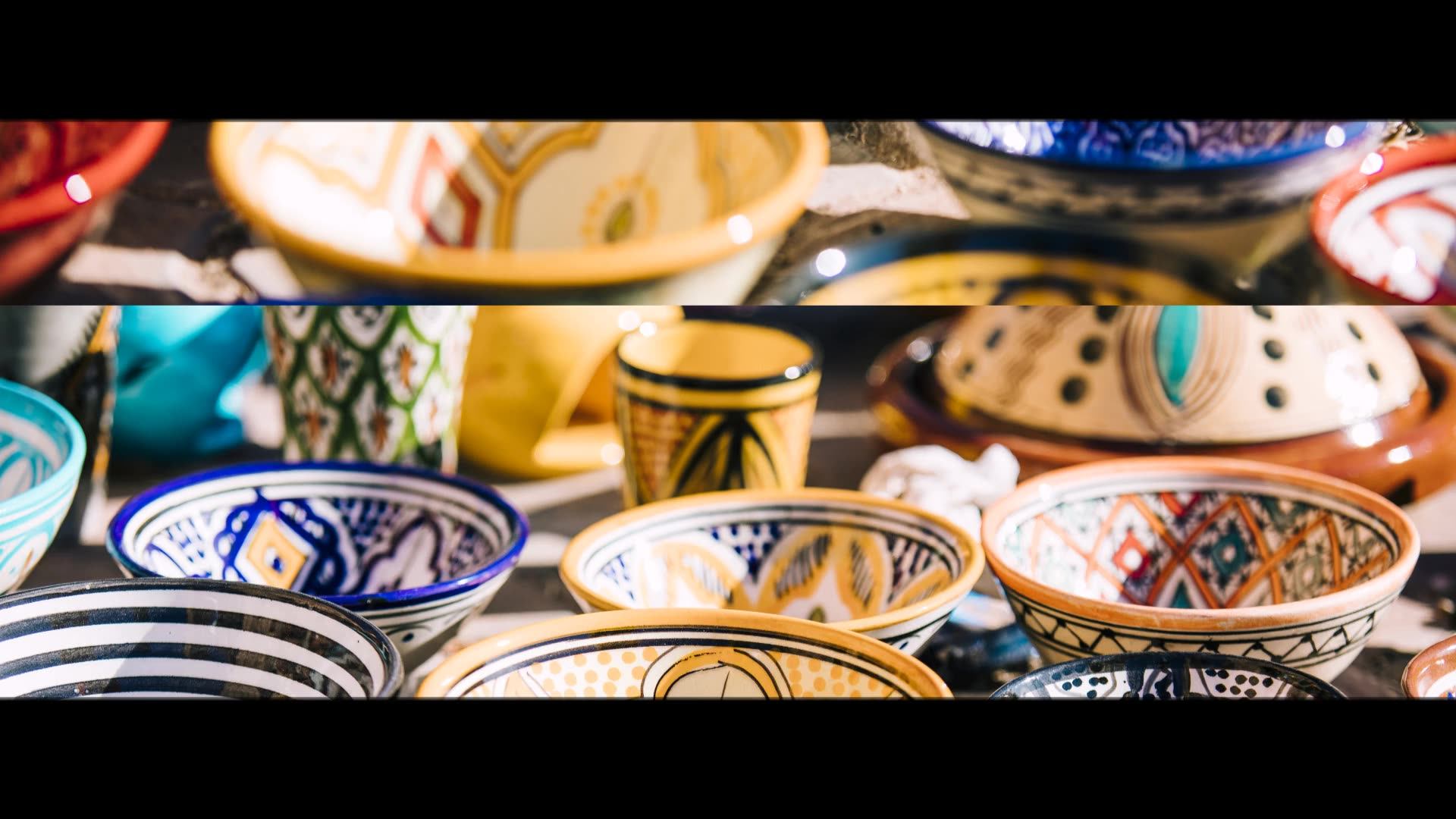 الأزرق المغربي اليدوية السيراميك وعاء تقديم رسمت باليد Fasiya وعاء ...