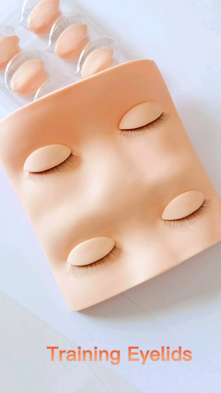Mannequin Face/eyelids Lash Extension Removable Eyelid Doll Eye Lids ...