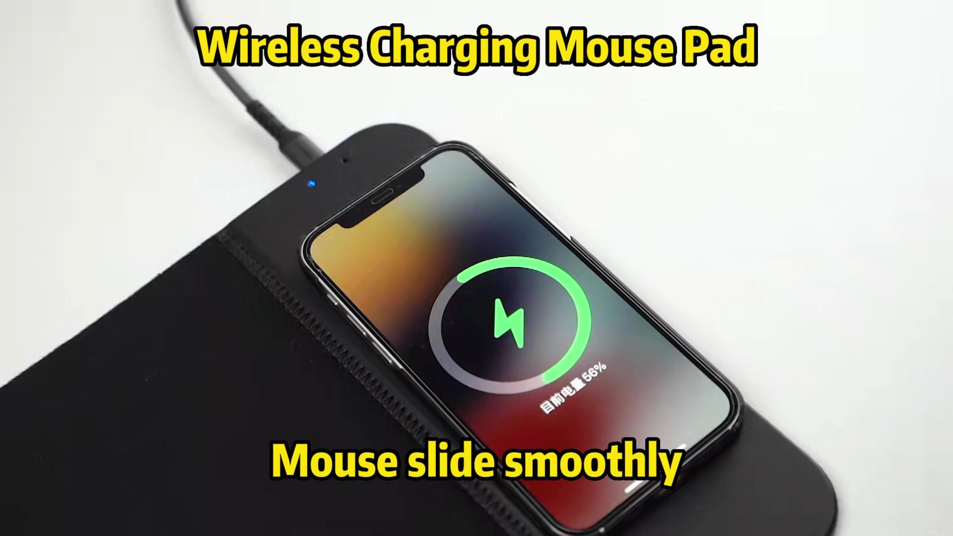 Rgb Wireless Charge Mouse Pad Rubber Sole Desk Mat Mouse Pad Custom ...