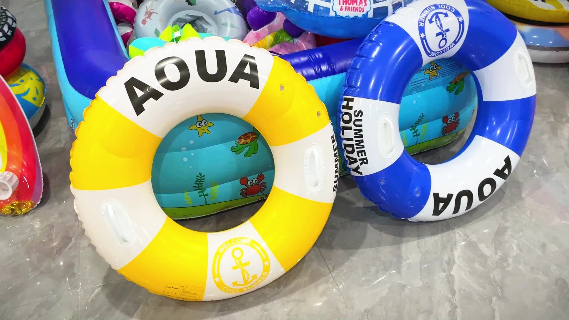 High Quality Swimming Pool Ring Double Airbag Light Pvc Inflatable Swim ...