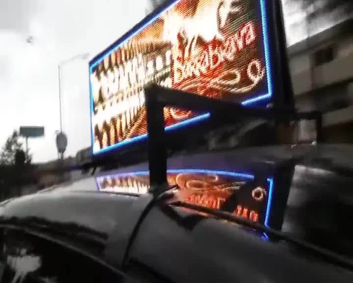 P5 Outdoor 12volt Advertising Text Screen Car Message Roof Sign For ...