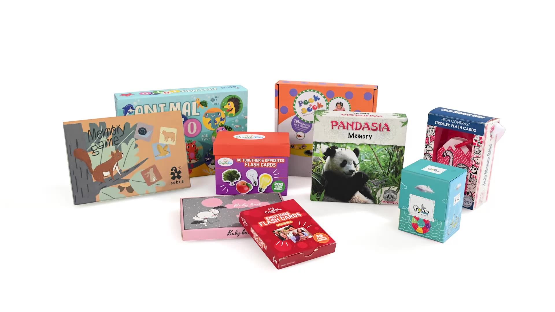 Custom Kids Flash Memory Card Children English Educational Flashcards ...