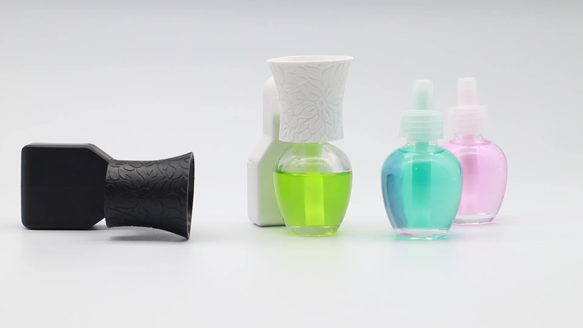 Wall Plug In Diffuser With Empty Refills Glass Bottle Wall Mounted ...