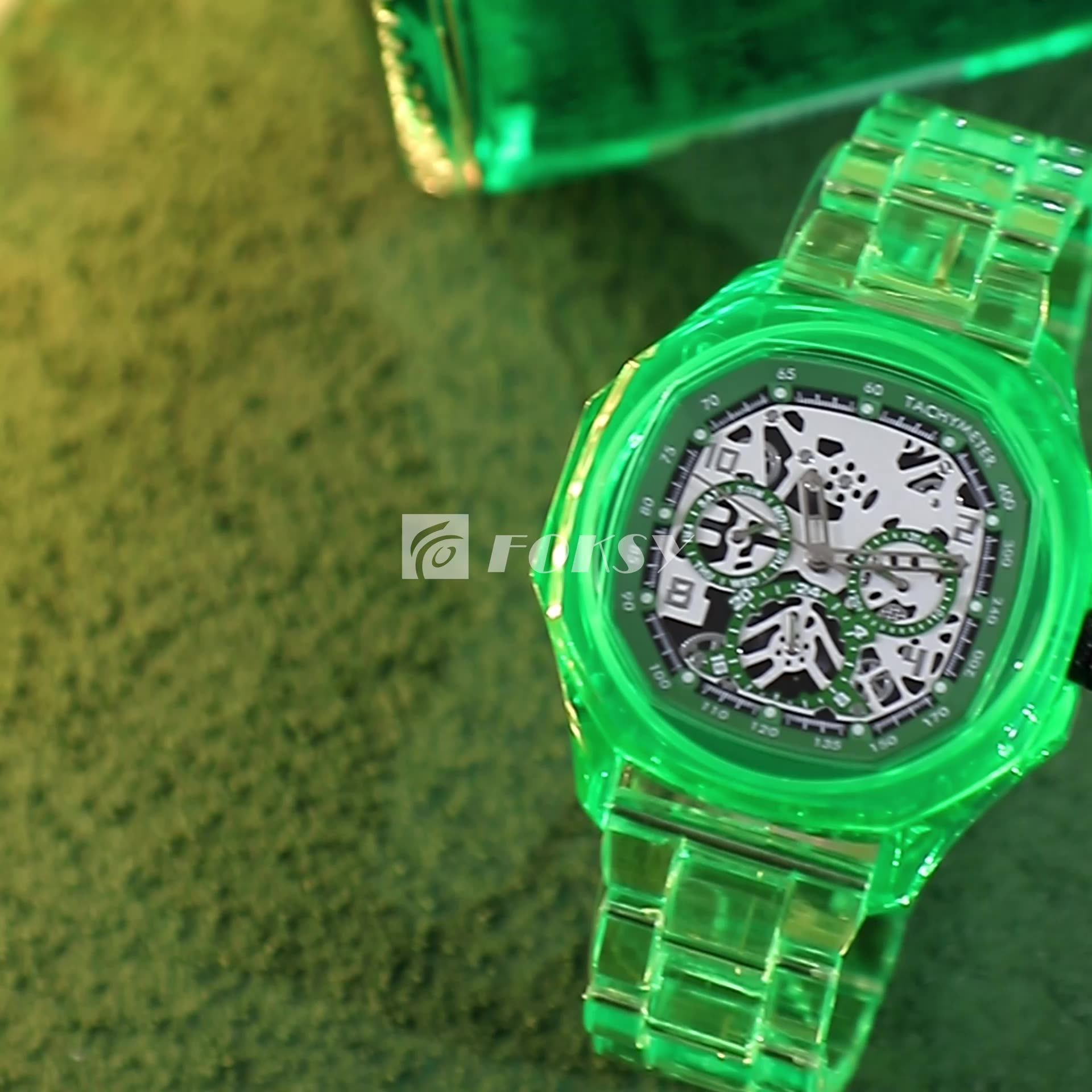 Wholesale Montre Reloj Transparente Plastic Band Skeleton Transparent ...