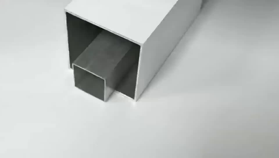 Extruded Aluminum Rectangular Rectangle Tubes Quarter Round Tube\/pipe ...