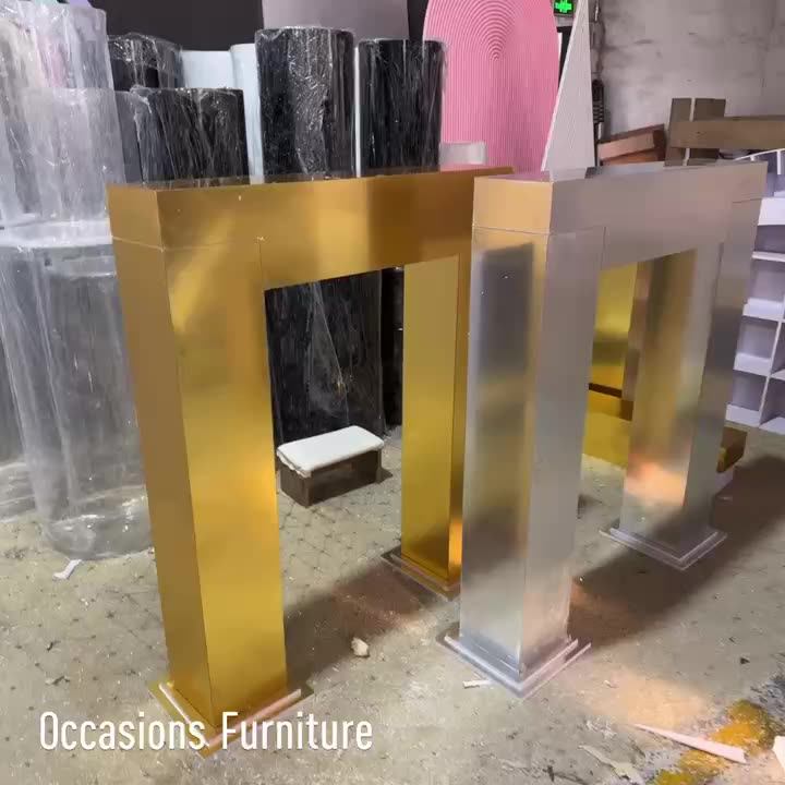 Pvc Acrylic Mirror Centerpiece Table Top Stands - Buy Event Vest,Rental ...