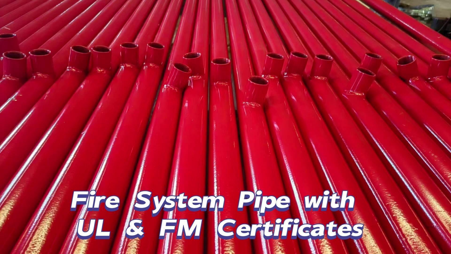 1.6 Mpa Sche 40 Epoxy Power Coated Seamless Fire Fighting Steel Piping ...