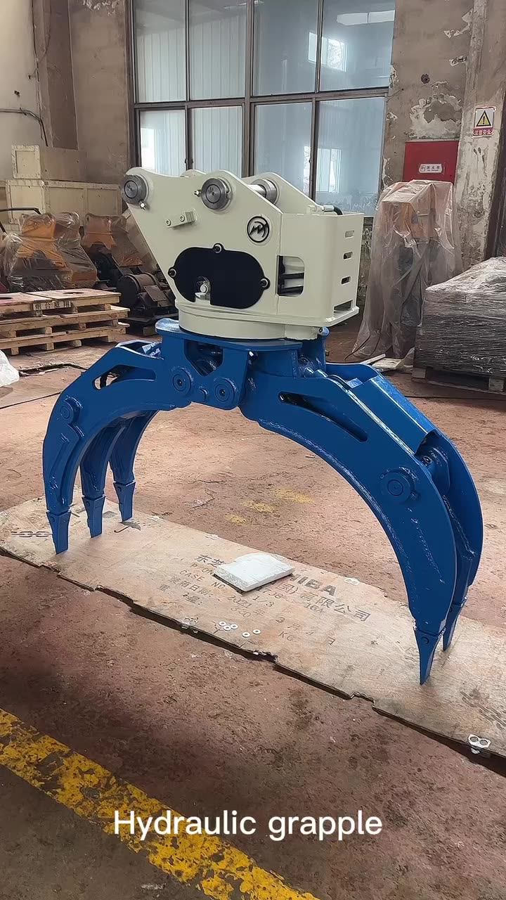 Weixiang Excavator Wood Log Grapple 360 Degree Rotation Durable Stone ...