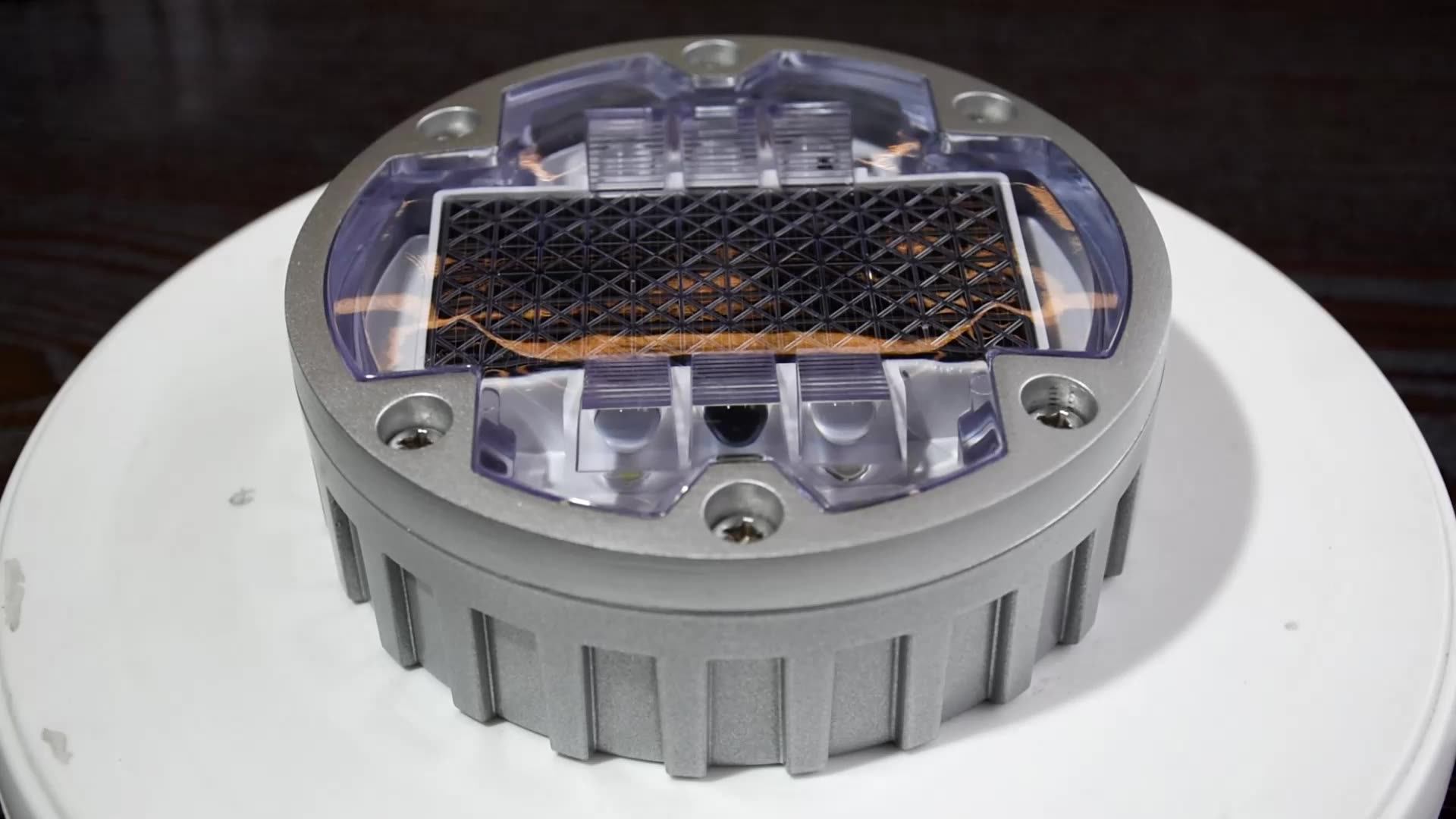 Il300 Solar Road Stud 6 Screws Aluminum Road Reflector Flashing Light ...