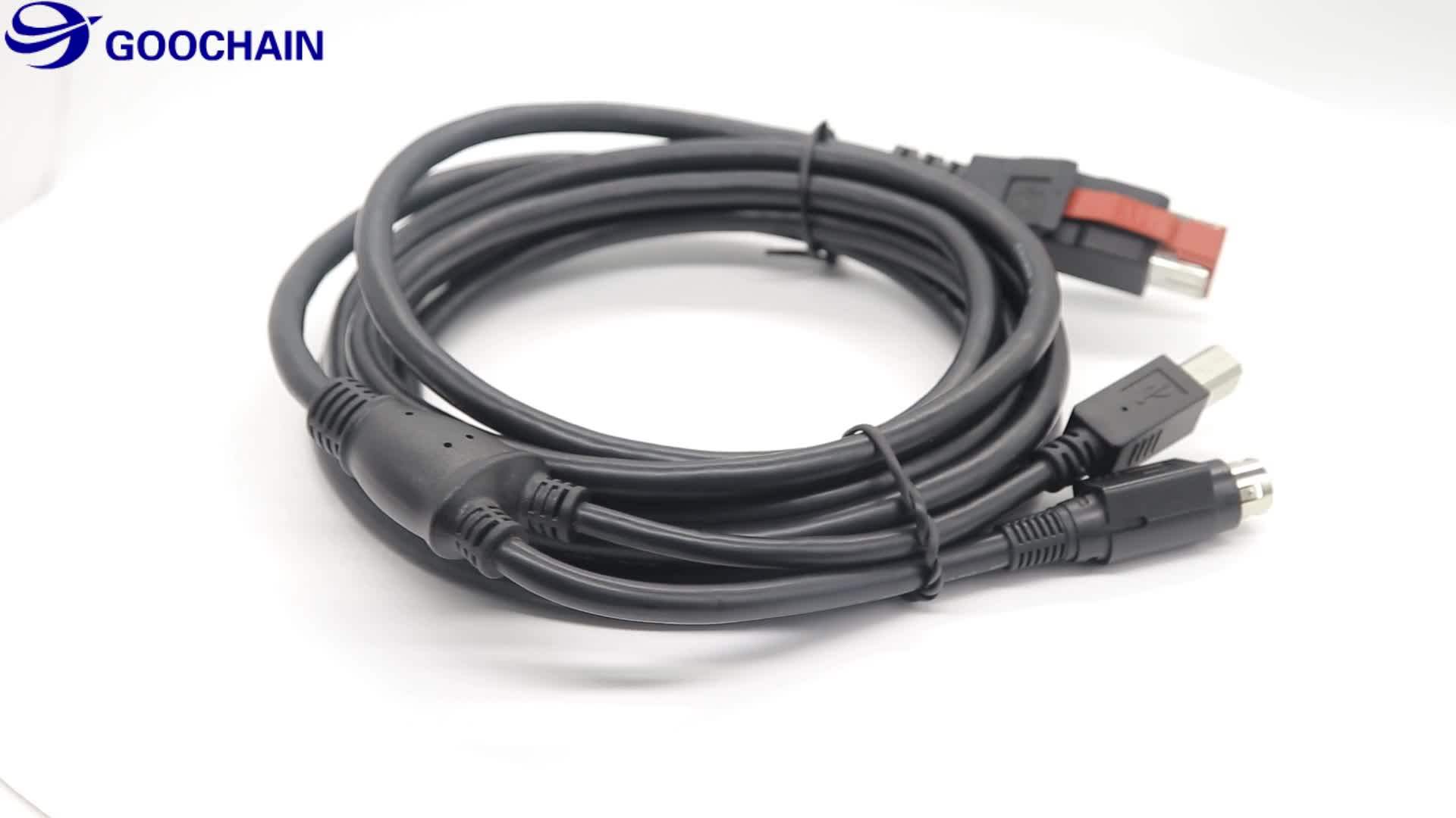 24v Poweredusb Cable Y Type Hosiden 3 Pin Male And Standard Usb(b ...