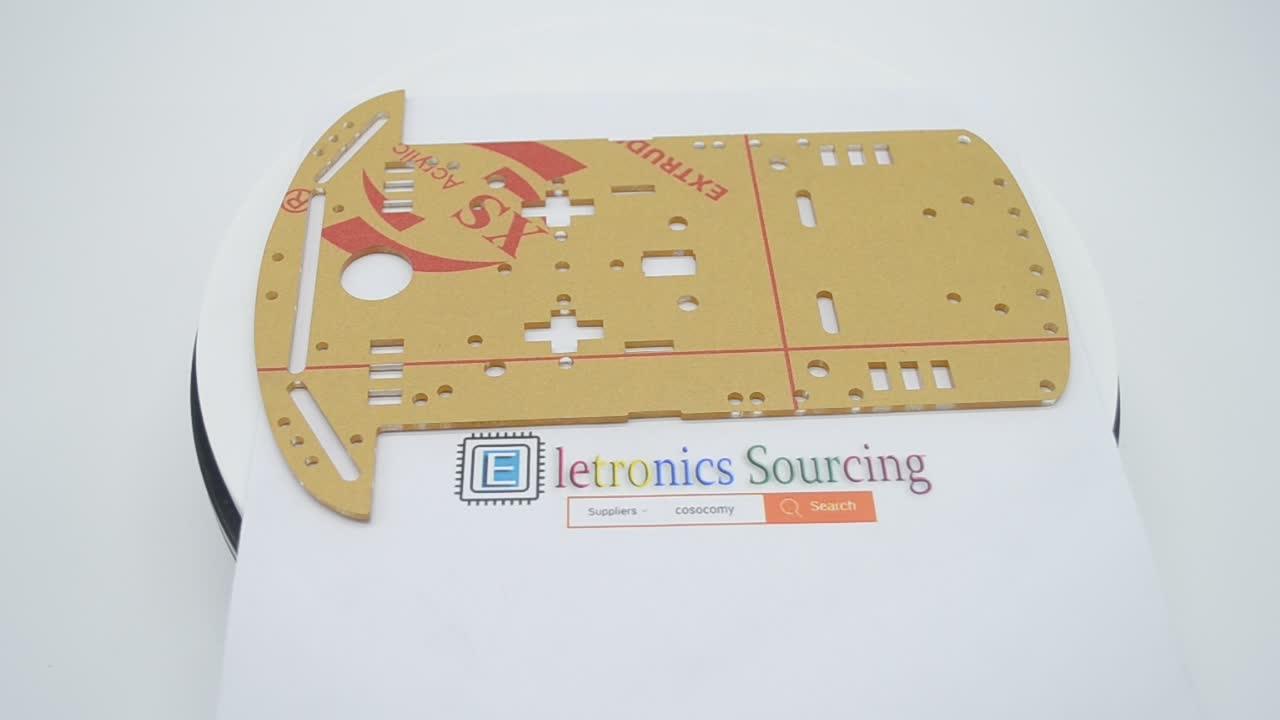 2wd Smart Robot Car Acrylic Chassis Acrylic Board - Buy Acrylic Board ...