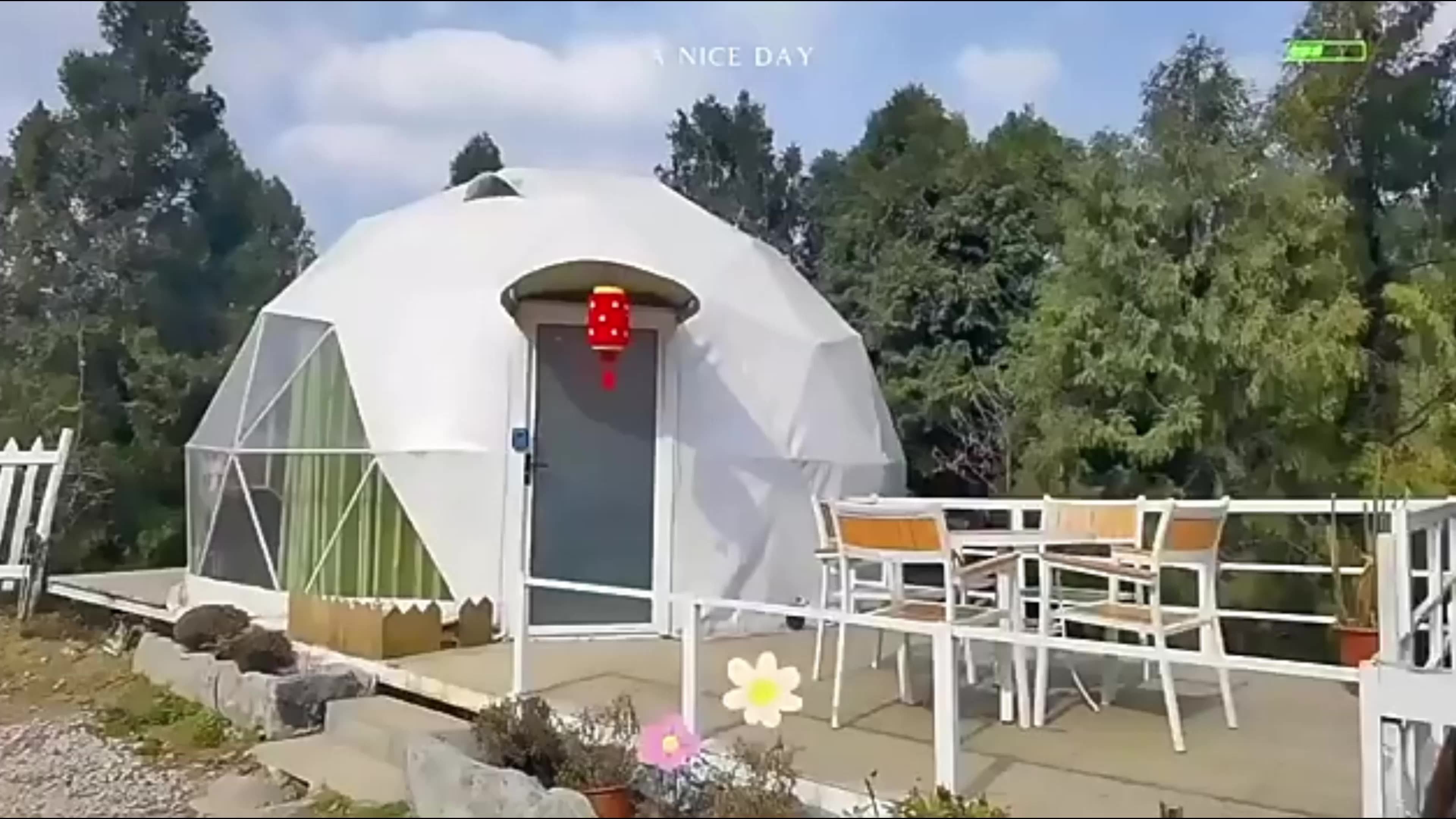 Tenda Kubah Geodesic Glamping Geodesic Kubah Musim Dingin - Buy Tenda ...