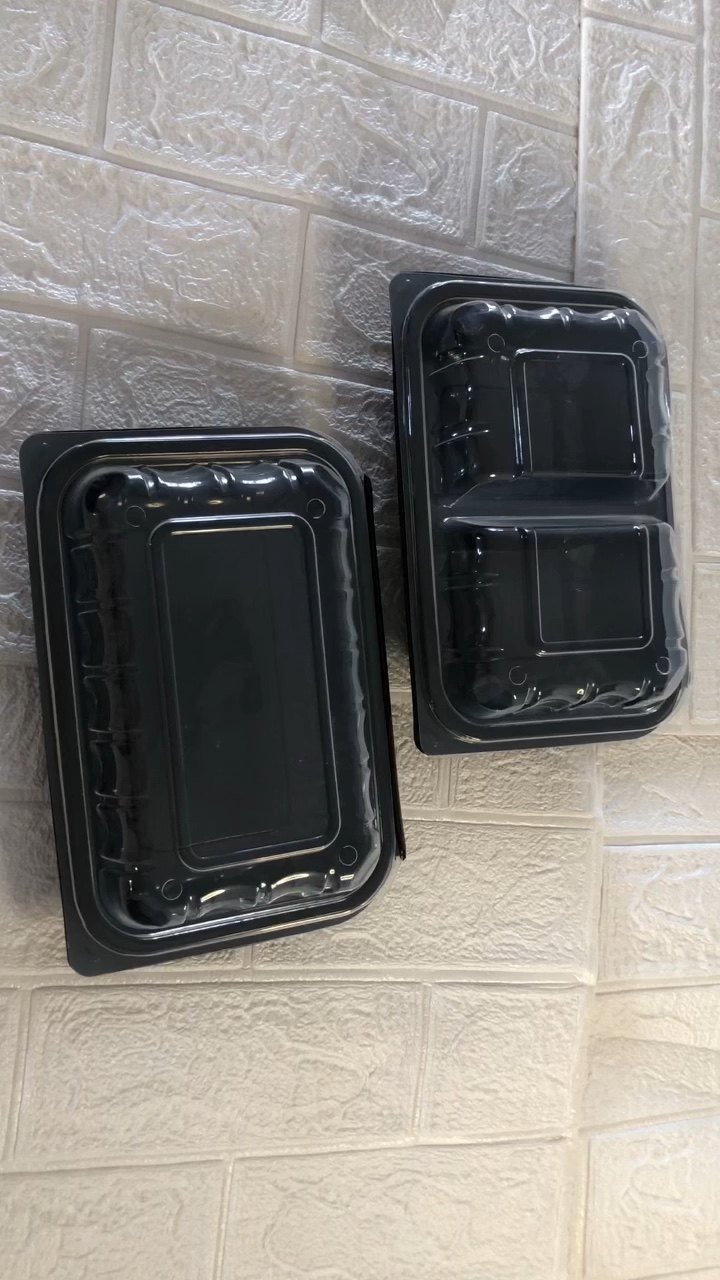 Eco Friendly Stackable Food To Go Container Two Compartment Clamshell ...