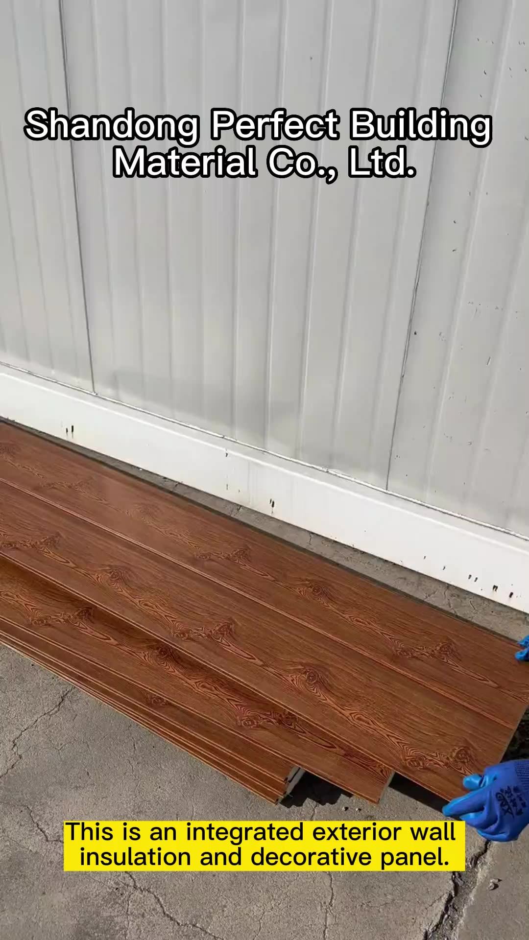 Wood Grain Metal Siding Pu Wall Panel - Buy Wood Grain Pu Thermal ...