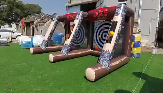 2024 Inflatable Lumberjack Axe Throwing Bounce Houses Game For Sale Inflatable Flying Axe ...