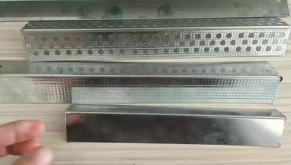 25cm Galvanized Steel Sheet Profile Drywall Metal Plastering Corner ...