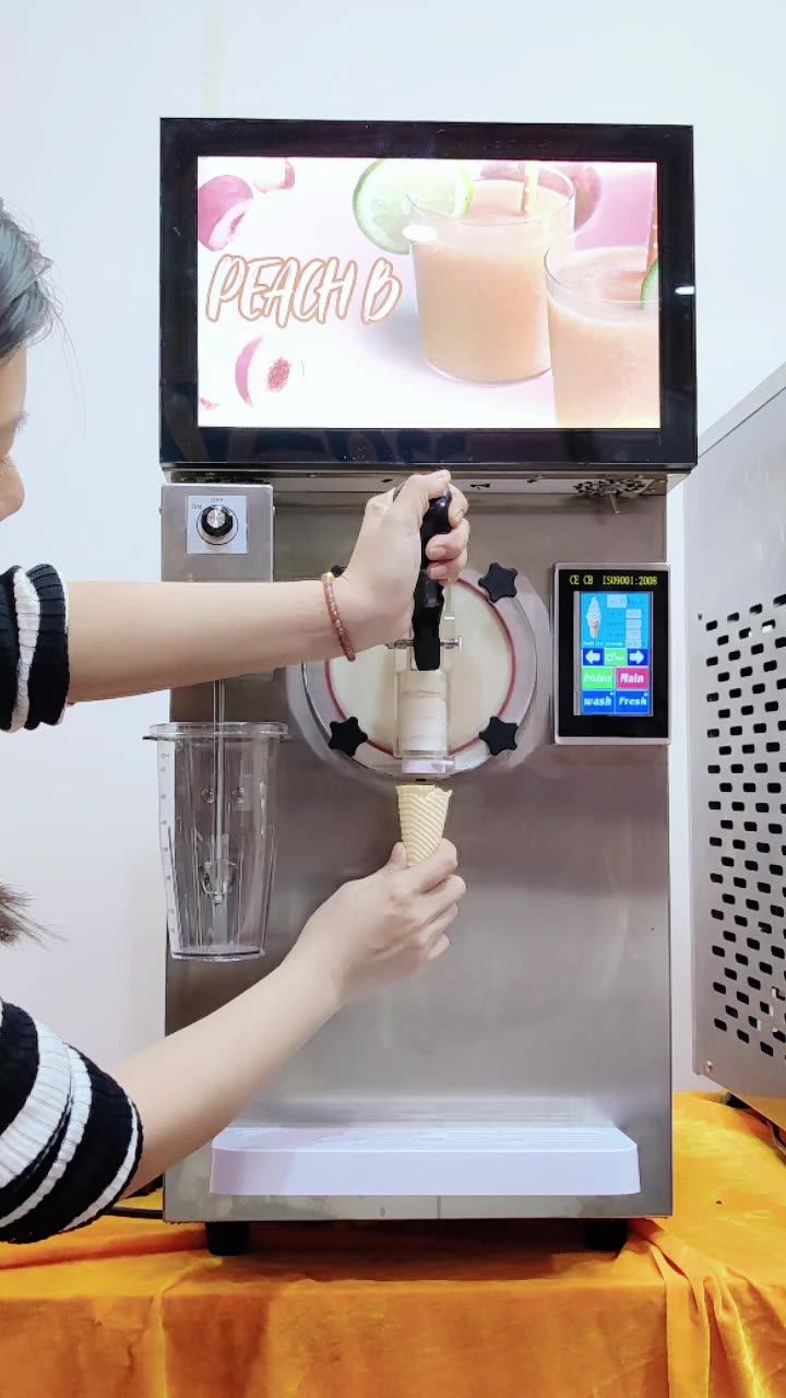Slush Ice Cream Machine Sorbet Gelato Milkshake Cocktail Beverage ...