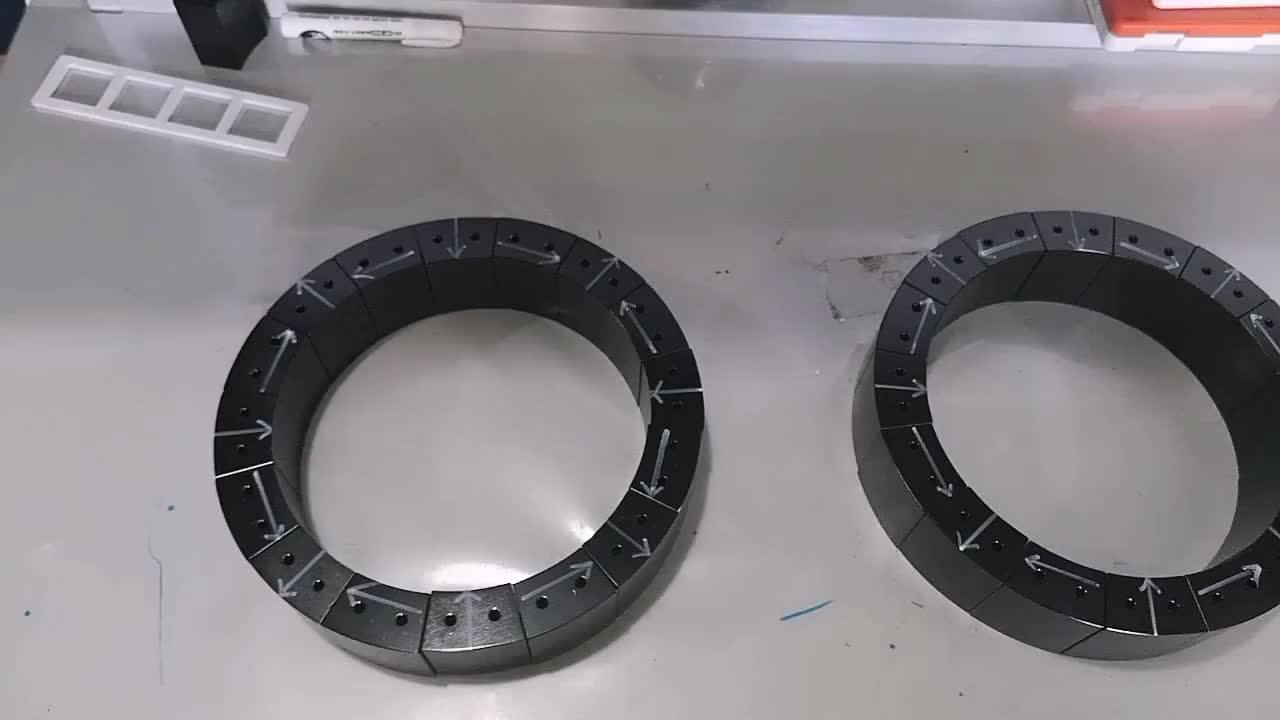 1 Tesla N52 Grade Neodymium Segment Halbach Array Permanent Magnet ...