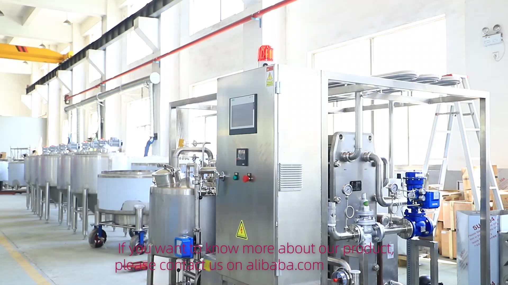 1000l/h Plate Type Pasteurization Uht Small Milk Beverage Juice ...