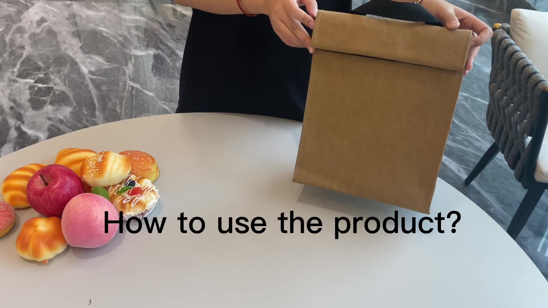 High Quality Kraft Paper Lunch Cooler Bag Portable Waterproof Insulated ...