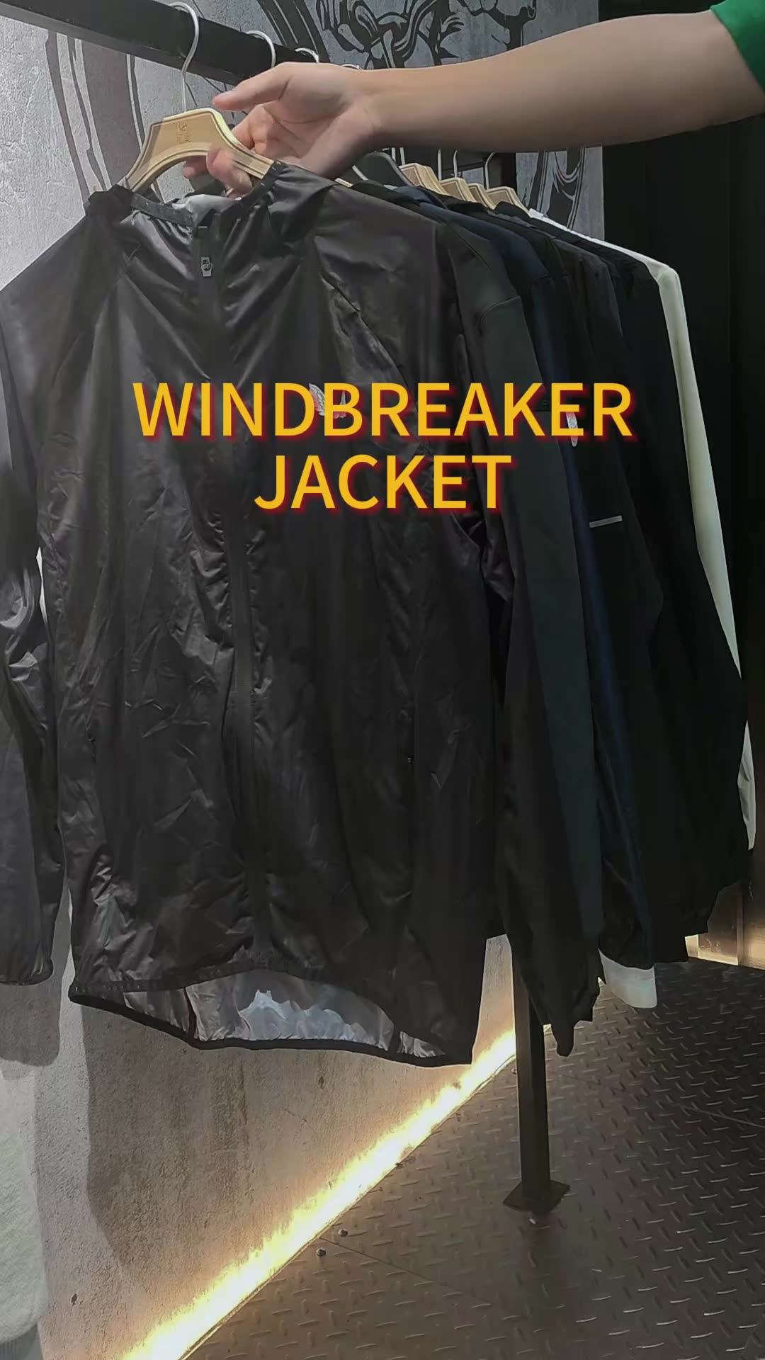 Huili Factory Custom Brand Logo Men Jacket Shorts Windbreaker Summer ...