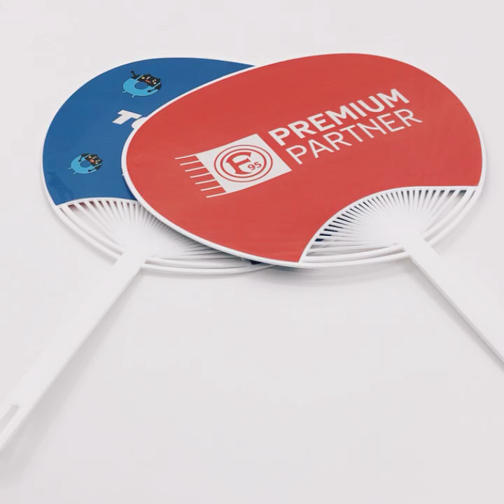 Hot Selling Customized Printed Promotional Cheap Plastic Fan - Buy ...