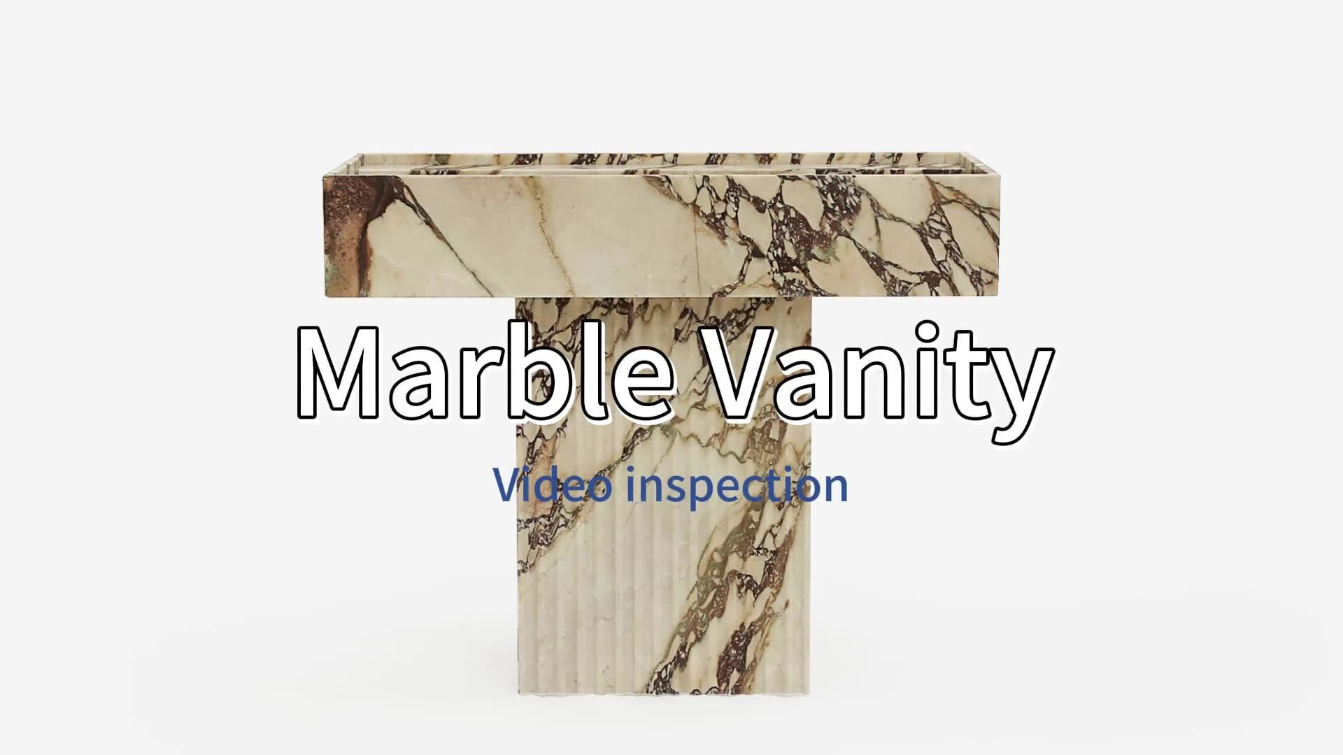 Bespoke Verde Alpi Marble Cecilia Bathroom Vanity Modern Green Stone ...